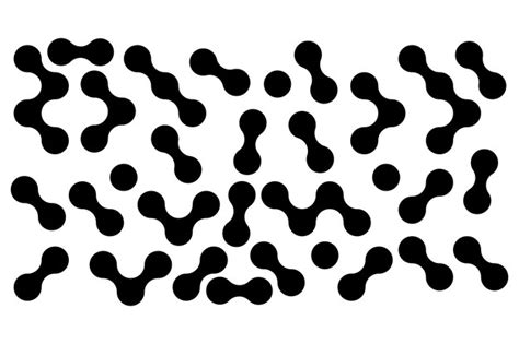 Premium Vector Abstract Point Movement Connected Round Blobs