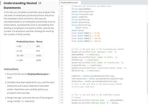 Solved Understanding Nested If Statements In This Lab You
