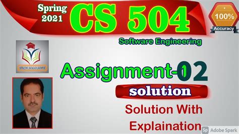 CS504 Assignment 2 Solution Spring 2021 CS504 Assignment 02 Correct