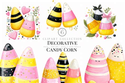 1 Pastel Candy Corn Graphics Designs And Graphics