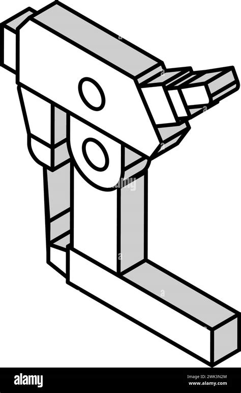 Laboratory Digital Microscope Isometric Icon Vector Illustration Stock Vector Image And Art Alamy