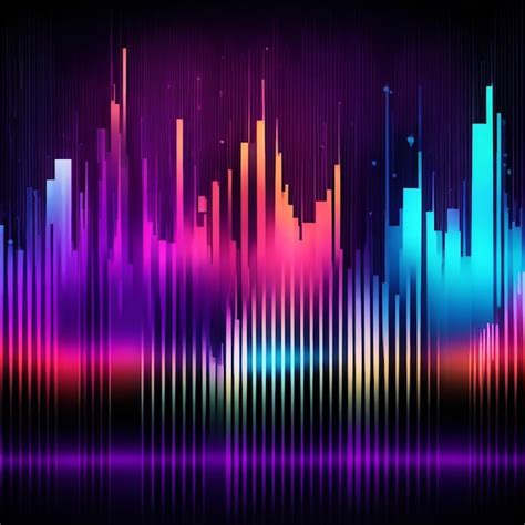 Premium Ai Image Vector Music Frequency Edm Background Design