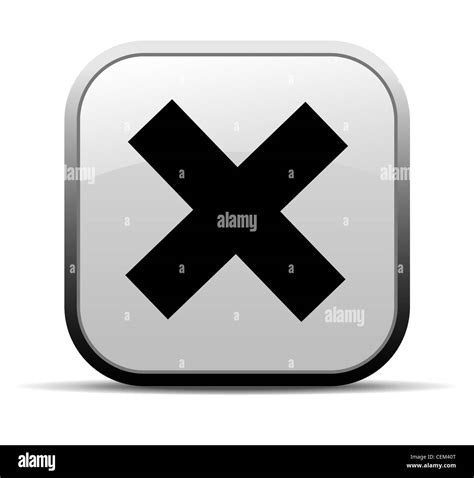 X Internet Button Icon Stock Photo Alamy