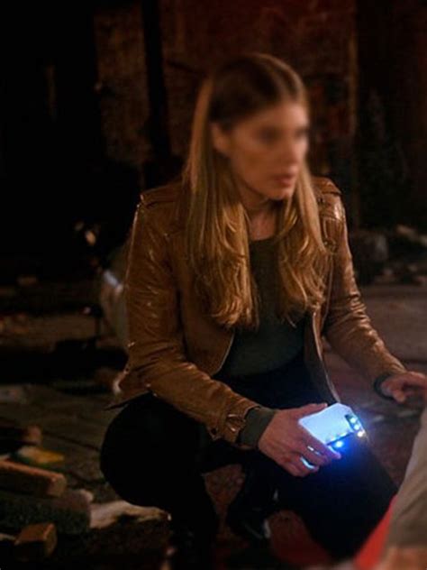 Quantum Leap Tv Series Caitlin Bassett Brown Leather Jacket Just