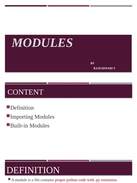 Modules Pdf Modular Programming Python Programming Language