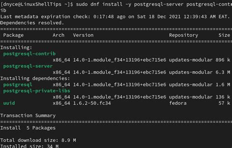 How To Install PostgreSQL In Fedora Linux