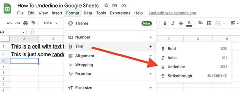 Different Ways To Underline In Google Sheets Shortcuts Borders Formulas Script Everything