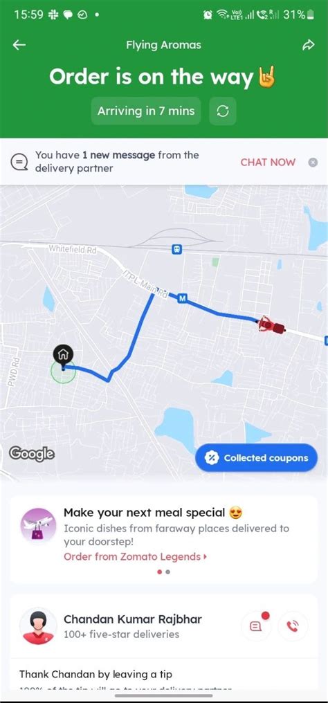 Zomato Has Done A Wonderful Job With The Tracking Feature For The