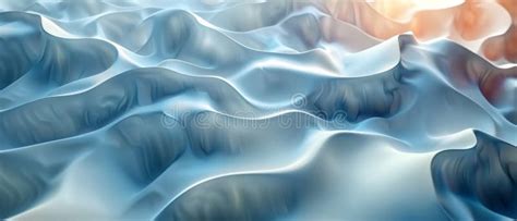 Abstract Blue And White Swirling Patterns Resembling Flowing Water Or Clouds Stock Illustration