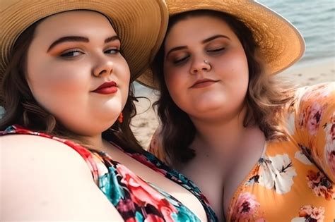 Premium Ai Image Two Fat Caucasian Girls Spending Good Time At The Premium Ai Image Two Fat Caucasian Girls Spending Good Time At The