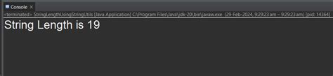 How To Get String Length In Java