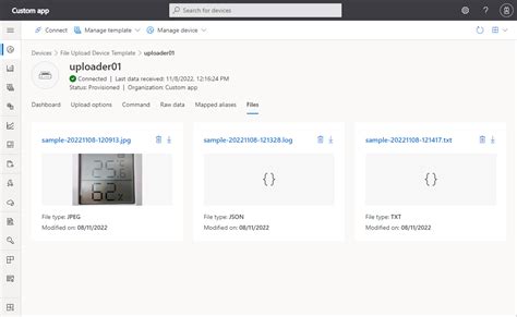 Mengunggah File Dari Perangkat Ke Penyimpanan Azure Azure Iot Central Microsoft Learn