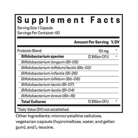 Probiota Bifidobacterium Seeking Health