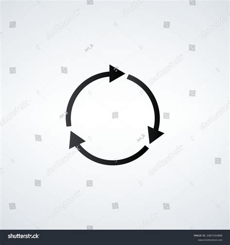 3 Steps Arrows Form Rotation Process Stock Vector Royalty Free 2487333889 Shutterstock