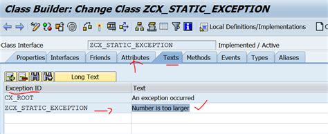 OO Exception Global Exception Class SAPCODES