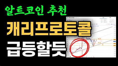 캐리프로토콜 미리 잡아두세요 급등코인 And 떡상코인 추천 영상 Youtube