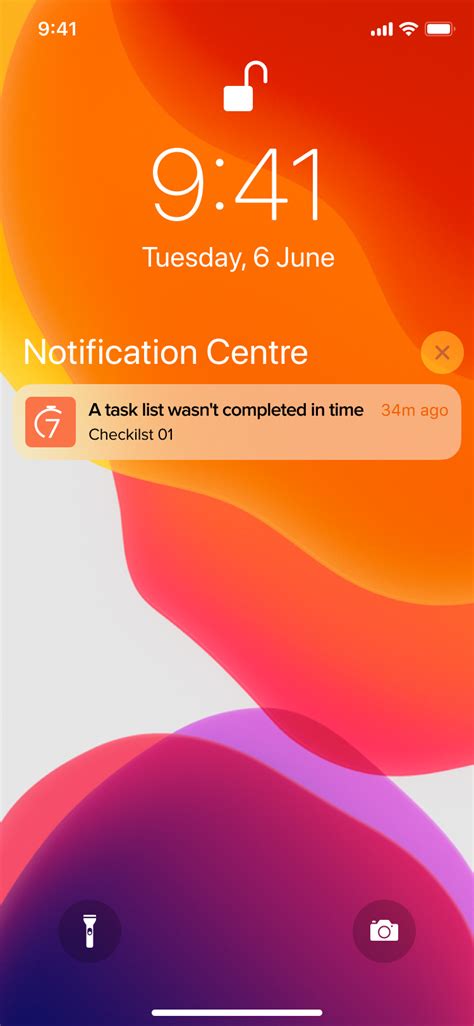 Task Notifications Shifts