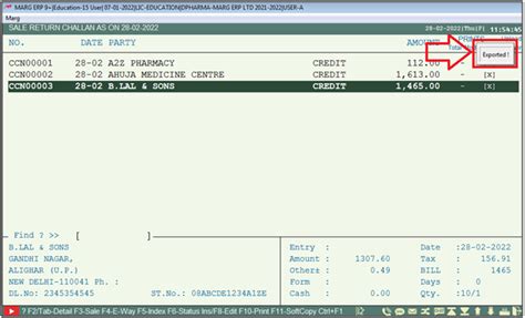 How To Export Selected Sale Return Challan Entry In Excel Format In Marg Software