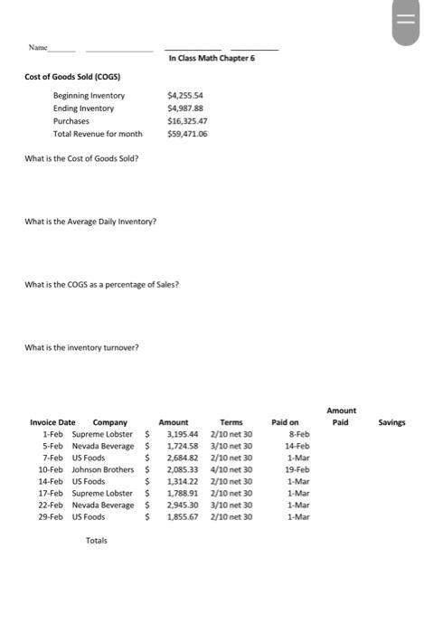 Solved What Is The Average Daily Inventory What Is The COGS Chegg Com