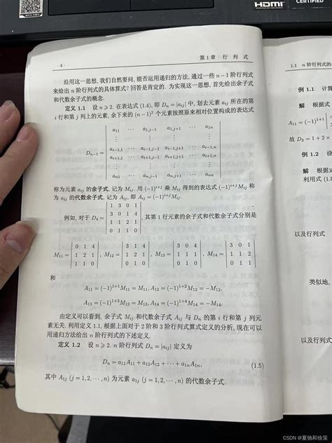 11 N阶行列式子的定义n阶行列式中省略号都是0吗 Csdn博客