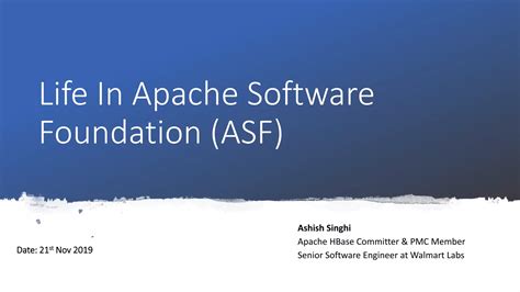 Life In Apache Software Foundation Ppt