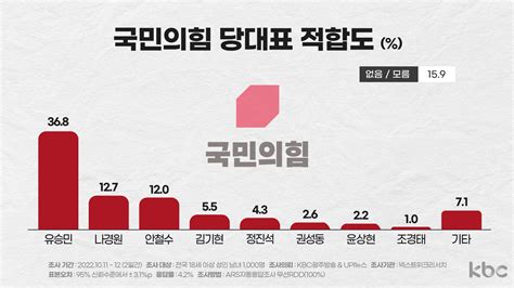 여론조사 국민의힘 차기 당대표 유승민 8주 연속 1위