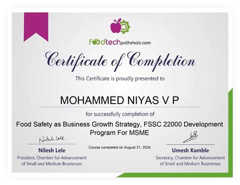 Im Thrilled To Share That Ive Successfully Completed The Food Safety