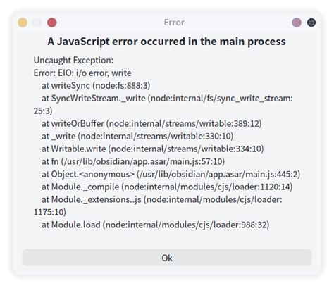 Eio Io Error When Launch In Application Menu On Linux Bug Reports