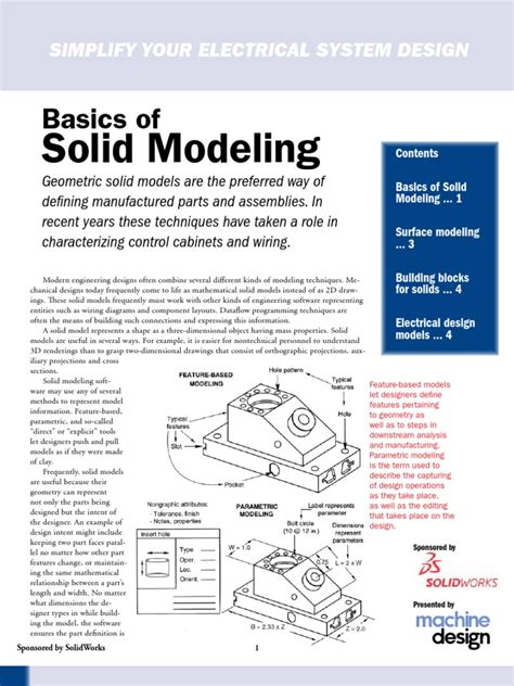 Pdf Solidworks Basics Solid Modeling Dokumen Tips