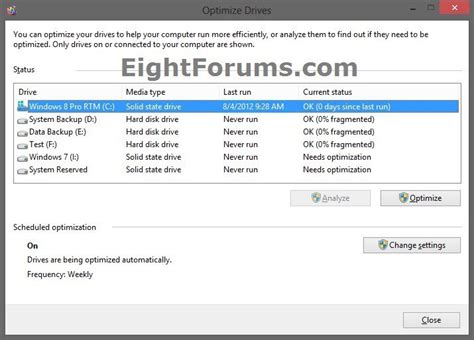 Optimize Drives Defrag Hdd And Trim Ssd In Windows 8 Windows 8 Help Forums