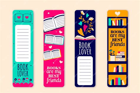 Bookmarks For Books Template