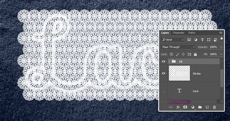 How To Create A Realistic Lace Text Effect In Adobe Photoshop