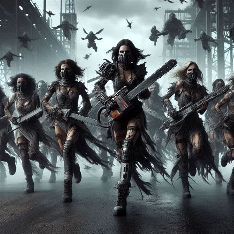 3d File Angry Sisters Slave Armed With Big Chainsaws 😡 ・3d Printing Template To Download・cults