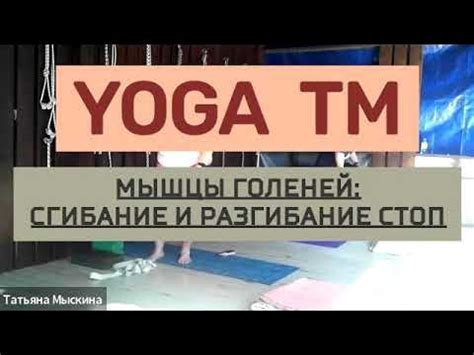 Мышцы голени: сгибание и разгибание стоп - YouTube