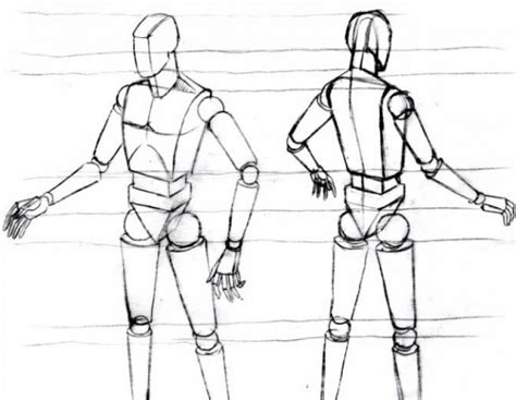 Конструктивный рисунок человека из геометрических 92 фото