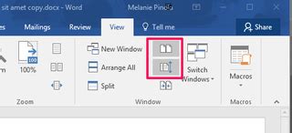 How To Compare Documents Side By Side In Word 2016 Laptop Mag