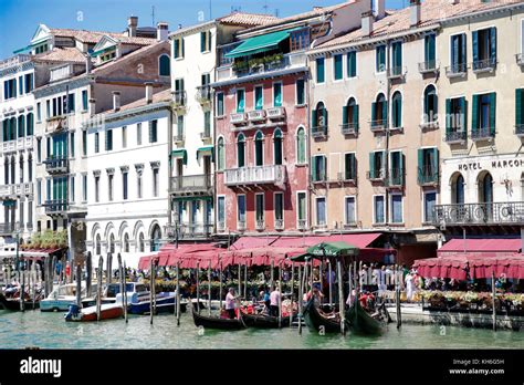 Venice Italy Historical Architecture And Colorful Facades With