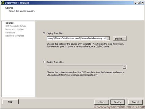 Installing VCenter 4 Data Recovery
