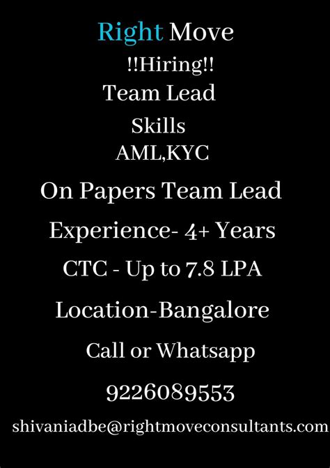 Aml Kyc Teamlead Shivani Adbe