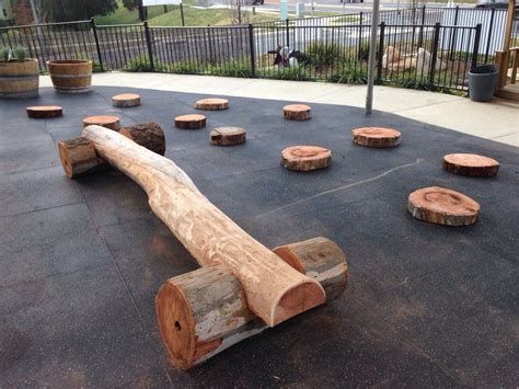 Natural Log Balance Beam At Ymca Canberra