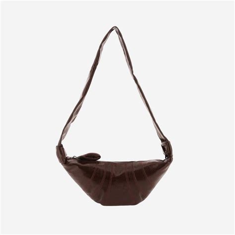 르메르 스몰 크루아상 백 초콜릿 폰덴테 Lemaire Kream