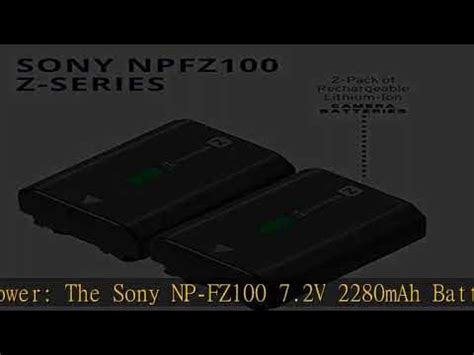 Sony NPFZ100 Z-Series Rechargeable Camera Battery (Two-Pack) with Dual ...