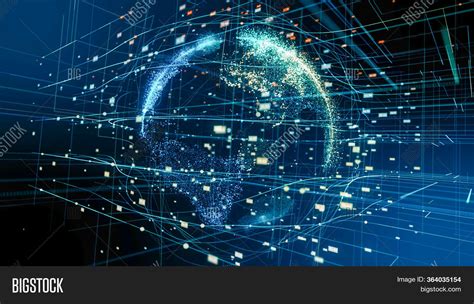 Global Computer Network Concept Digital Illustration