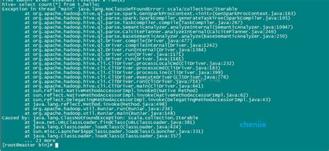 Hive On Spark报错：exception In Thread Main Javalangnoclassdeffounderror Scalacollection
