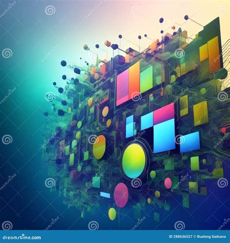 Business Data Analysis And Analytics Generative Ai Stock Illustration