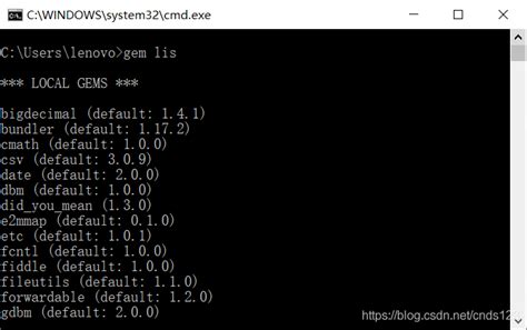 window中ruby开发环境搭建与使用 window ruby csdn博客