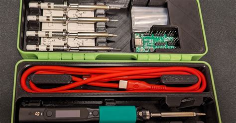 Pinecil V2 Short Tips Case Tools Container With Breakout Pcb And 2