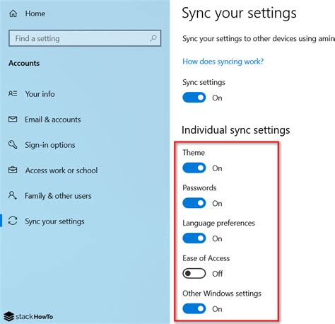 How To Sync My Settings In Windows 10 StackHowTo