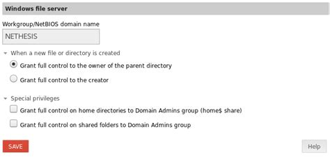 windows file server page feature nethserver community