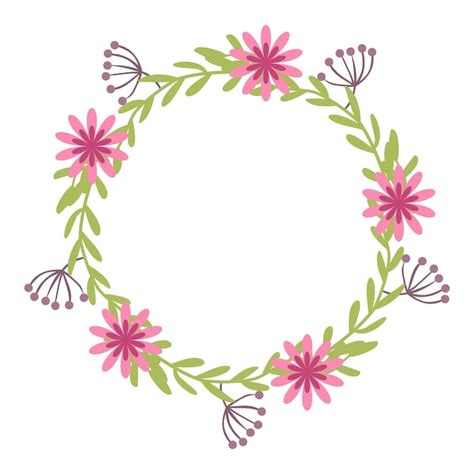 Premium Vector Vector Illustration Of Floral Frame Vignette